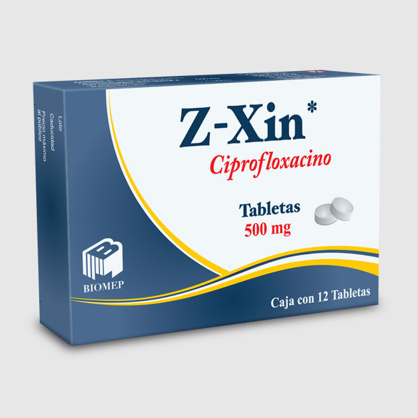 Z-Xin Ciprofloxacino Tabletas De 500 Mg. Caja Con 12 – Marcran