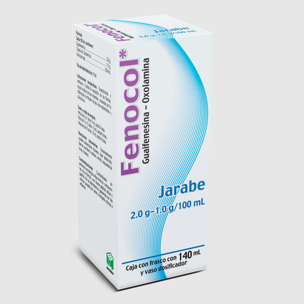Fenocol Guaifenexina - Oxolamina Jarabe 2.G-1.0G/100Ml Fco 140 Ml – Marcran