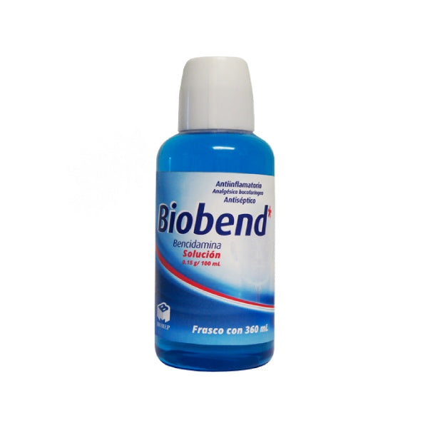 Biobend Bencidamina Frasco Con 360 Ml Solucion 0.15/100 Ml – Marcran